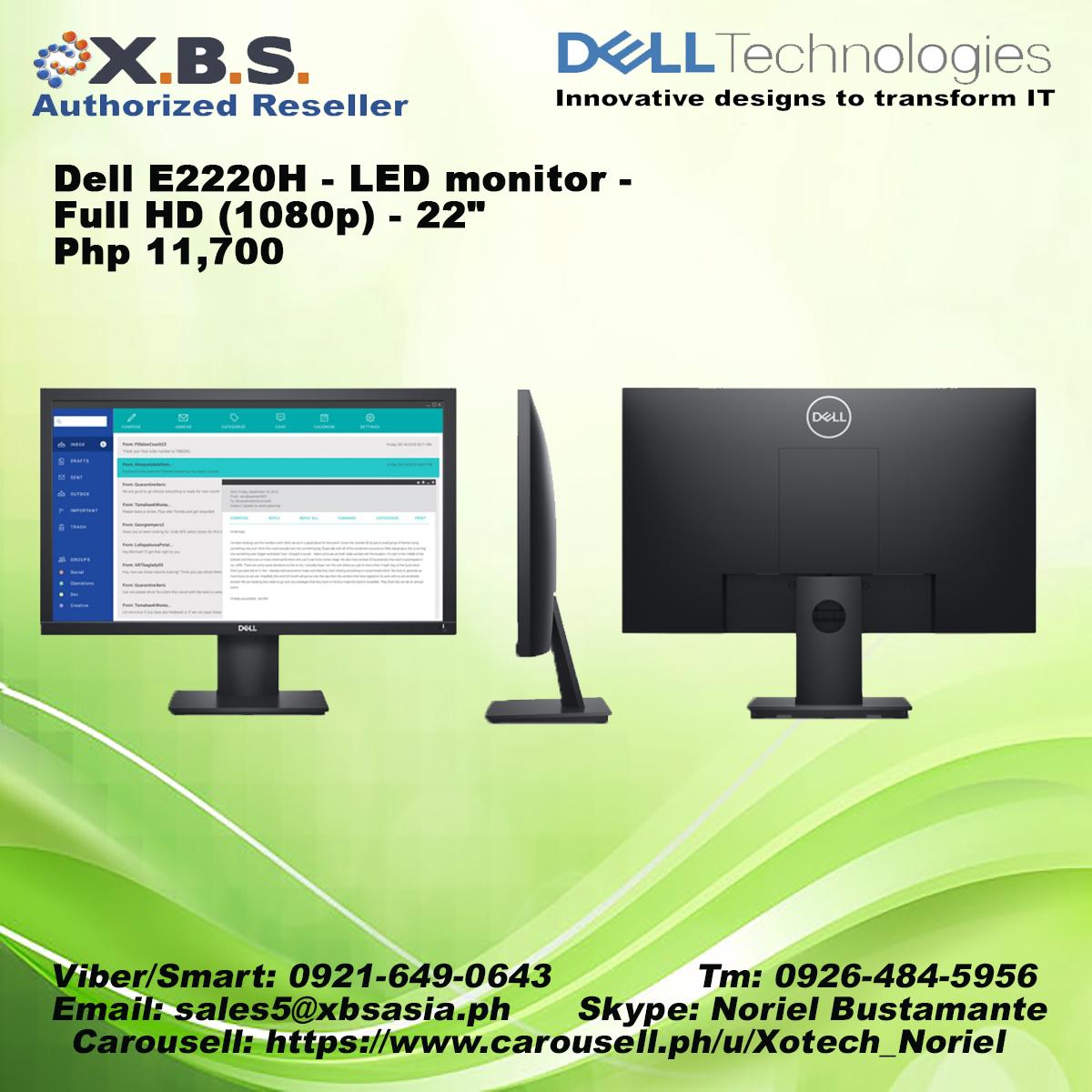 Dell E2220H - LED monitor - Full HD (1080p) - 22" Monitor QUEEZON CITY ...