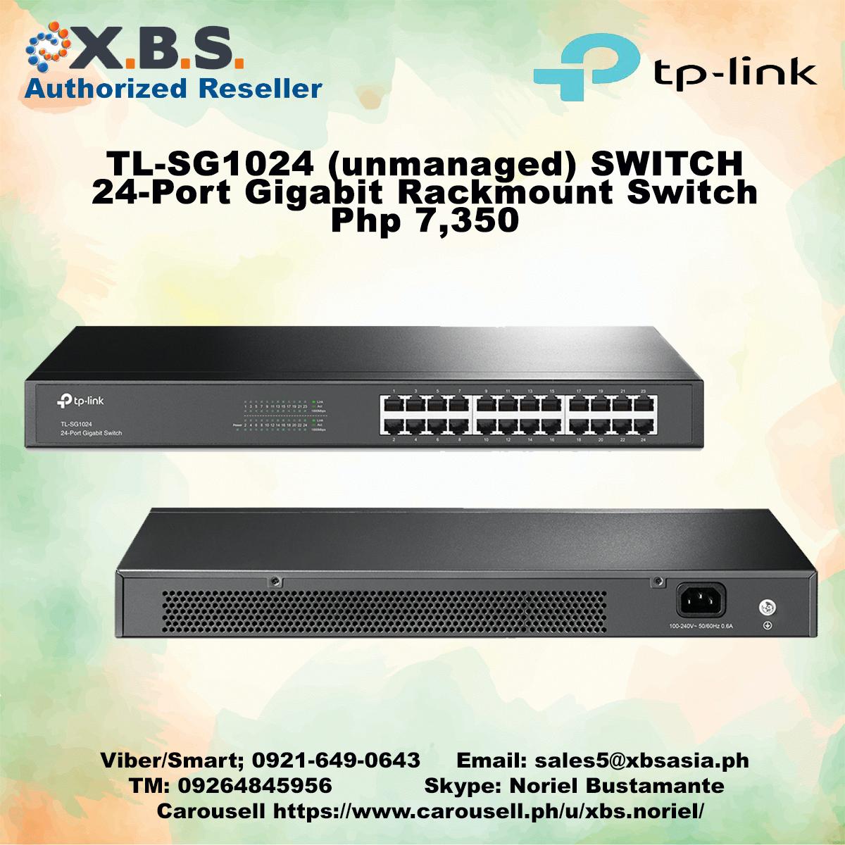 TL-SG1024 (unmanaged) SWITCH 24-Port Gigabit Rackmount Switch QUEEZON ...