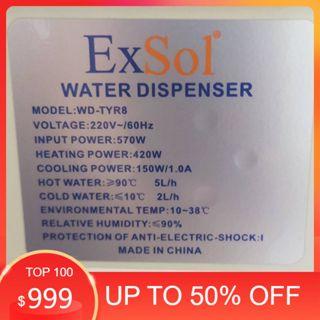 ExSol Hot & Cold Table Top Water Dispenser (WD-TYR8) - Philippines Buy ...