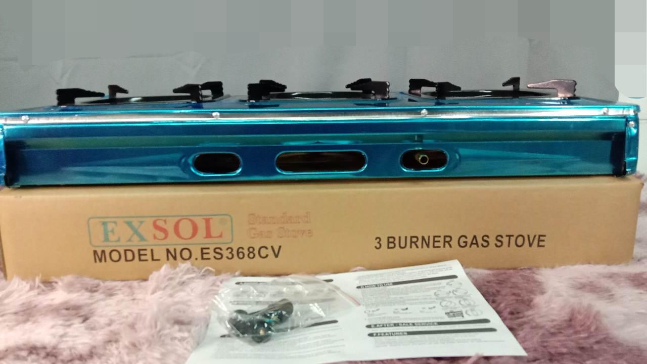 Exsol Three Burner Gas Stove (ES368 CV) - Philippines Buy and Sell ...