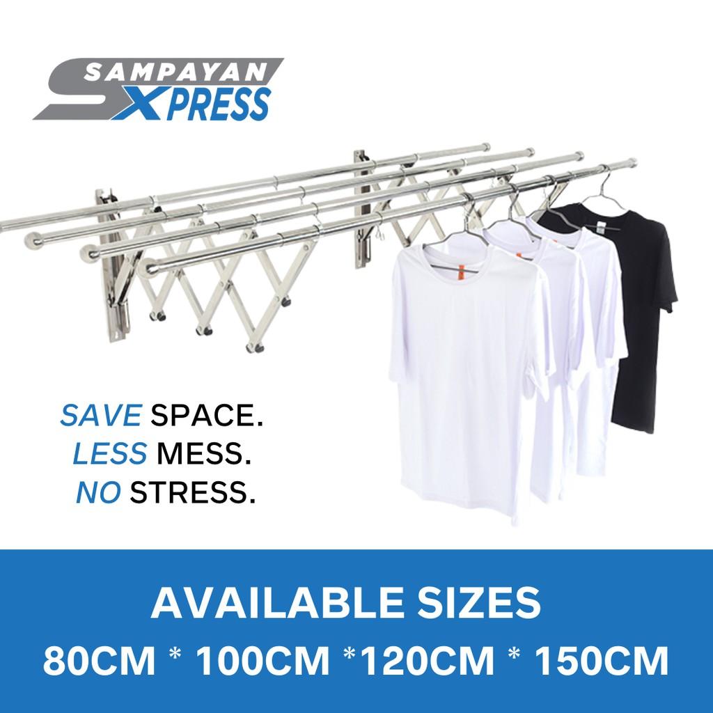 Sampayan Xpress Balcony Stainless Steel clothes drying rack foldable ...