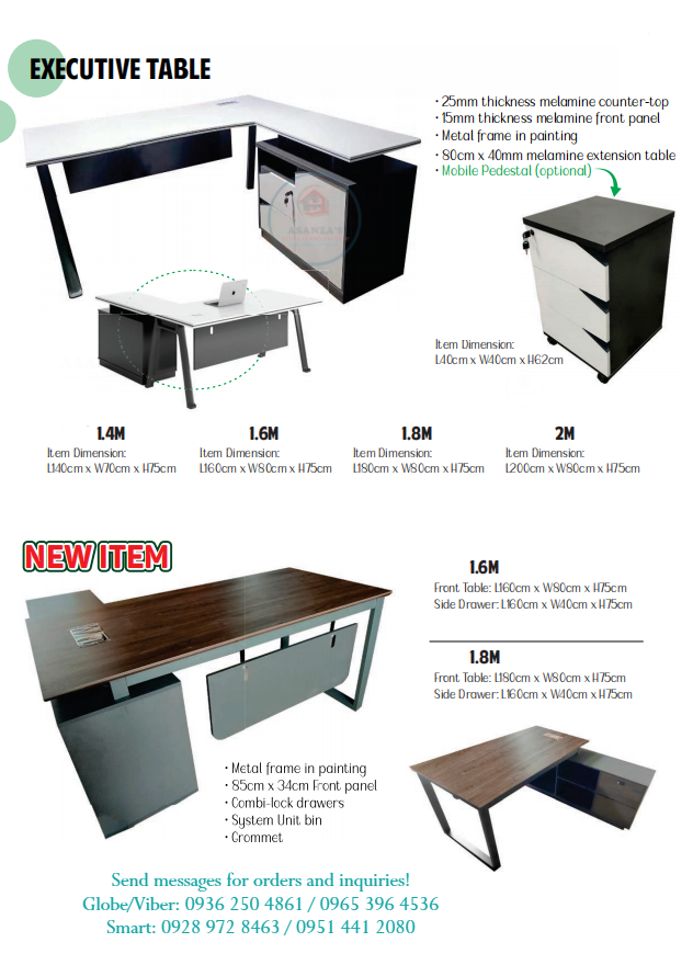 L-Type Office Desk | Executive Table | Direct Factory Price QUEZON CITY ...