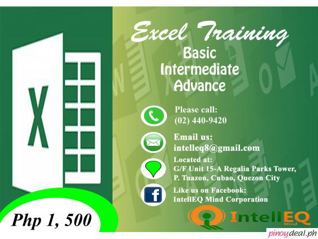 Basic Excel Training Quezon - Philippines Buy and Sell Marketplace ...