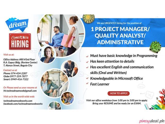 Looking for Female Project Manager - Philippines Buy and Sell ...