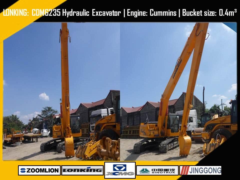 CDM6235 Hydraulic Excavator Lonking Long Arm Backhoe - Philippines Buy ...
