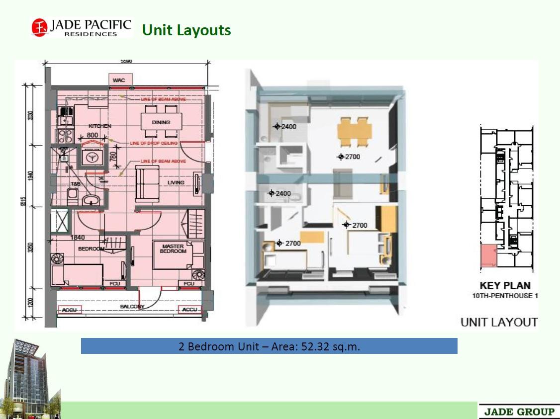 1 BR 36.33 SQM READY FOR OCCUPANCY JADE PACIFIC RESIDENCES IN CUBAO ...