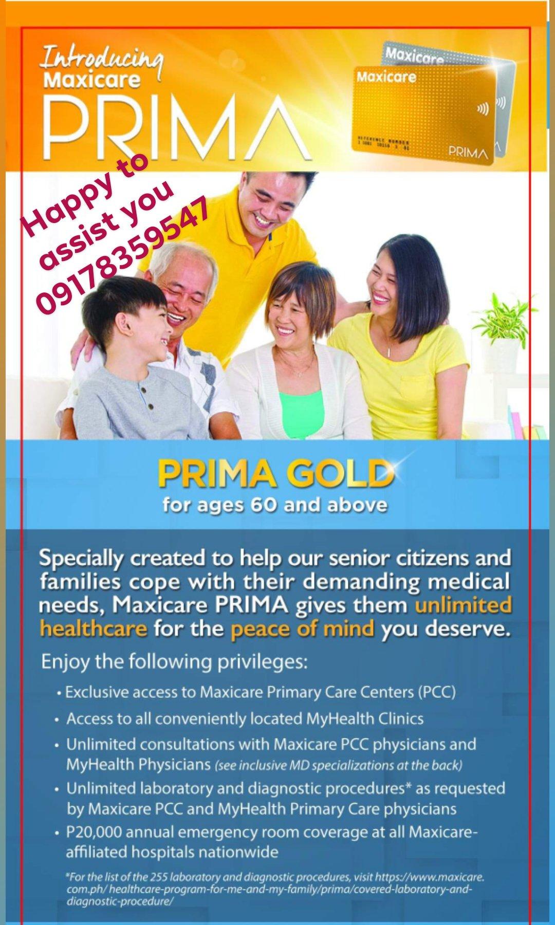 Maxicare Prepaid Health Card - PRIMA Gold Malabon - Philippines Buy and ...